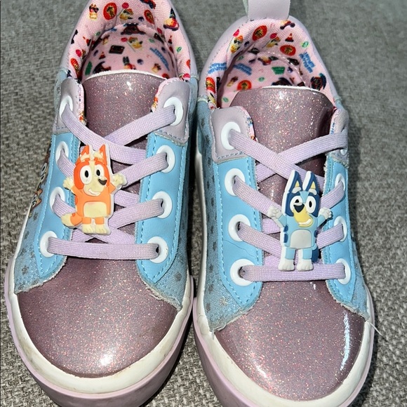 Shoes | Kids Glitter Bluey Sneakers | Poshmark